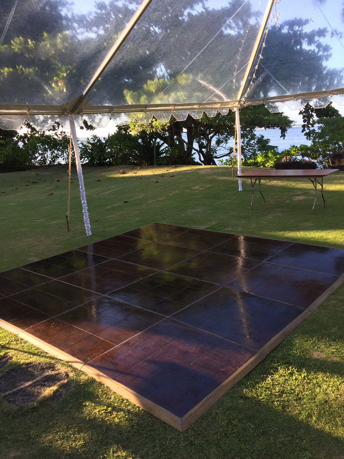 Portable Dancefloor for Outdoor Venues » Kustom Sounds Kauai